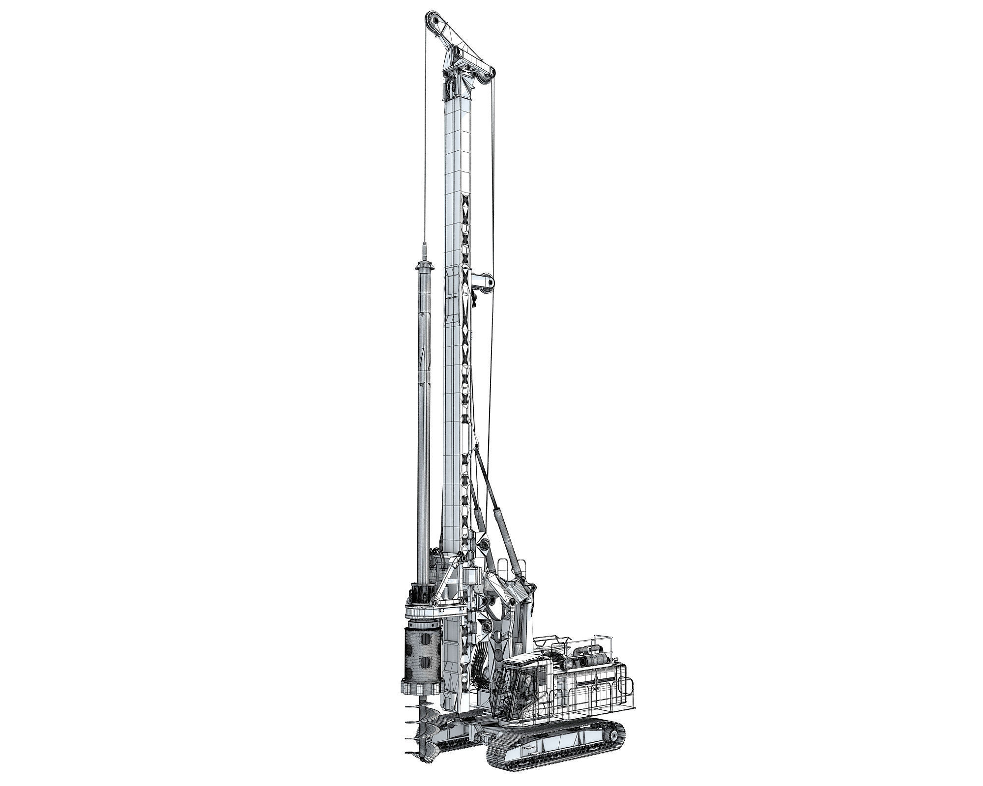 Rotary Drilling Rig 3D model | CGTrader