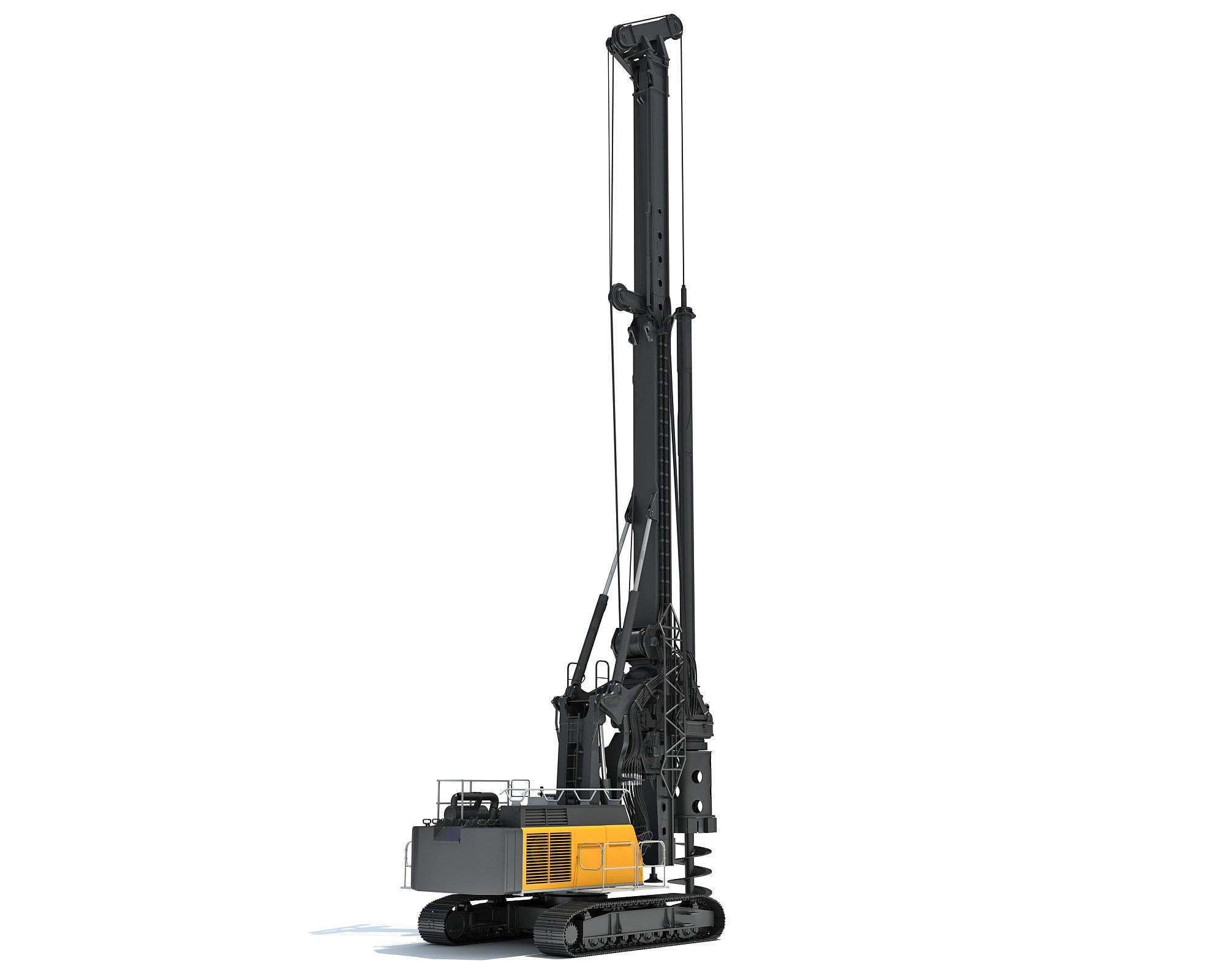 Rotary Drilling Rig 3D model | CGTrader