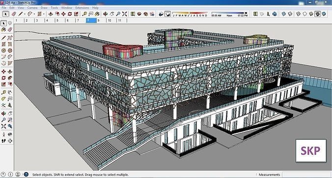 Sketchup Museum 124 3D model | CGTrader