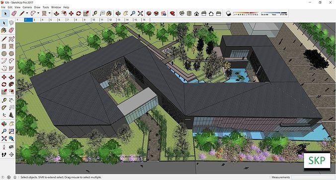 Sketchup Museum 126 3D model | CGTrader