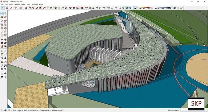 Sketchup Museum 128 3D model | CGTrader