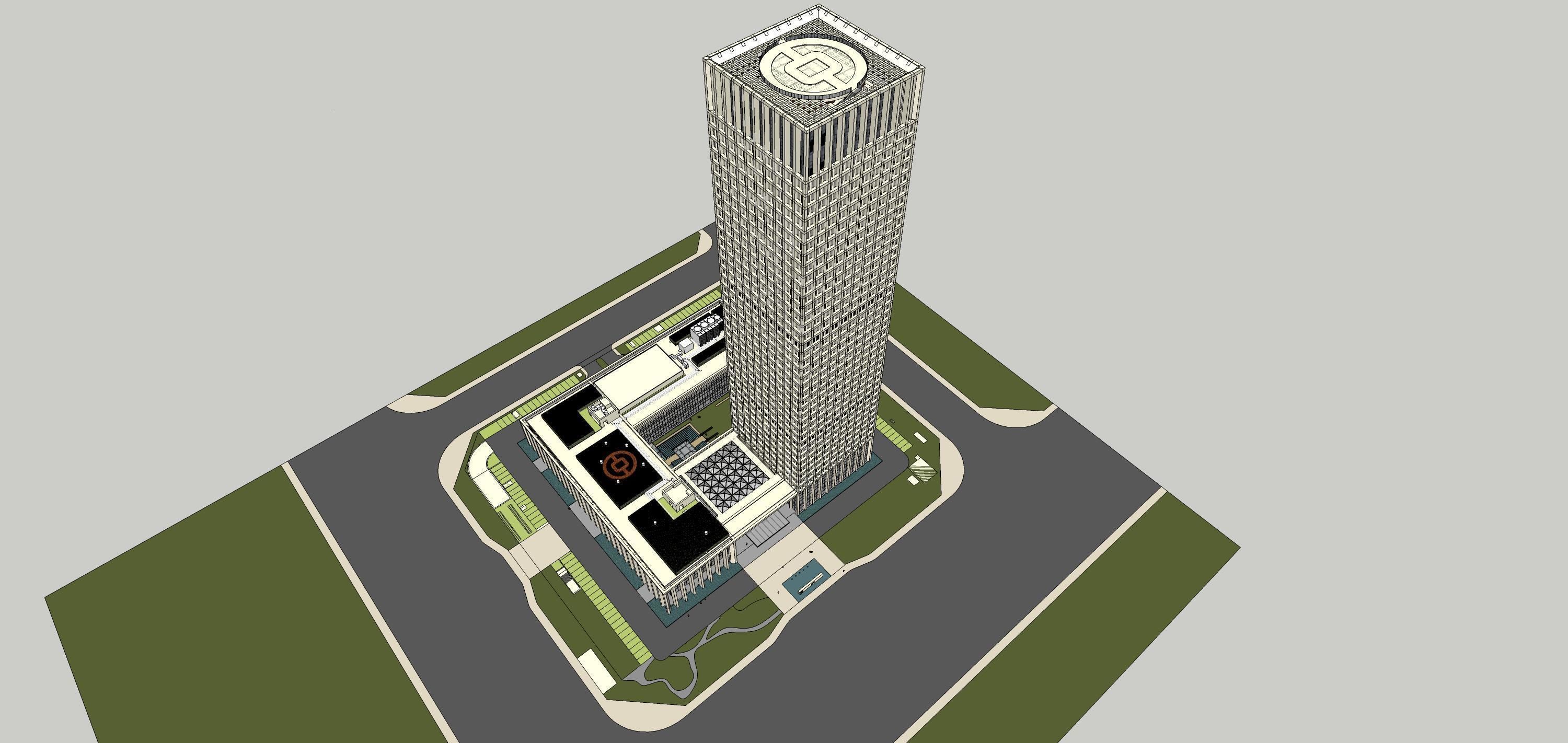 Sketchup Office building N1 3D model | CGTrader