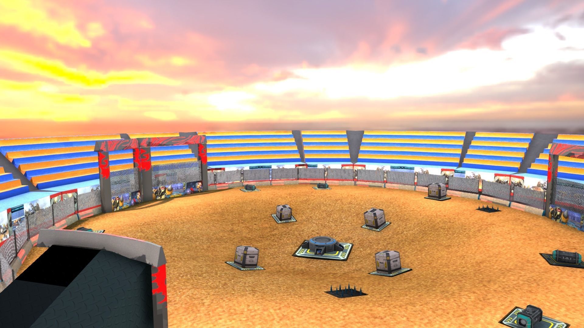 3D model 3D model Pack OF Fighting Arena Realistic and Tonic VR / AR ...