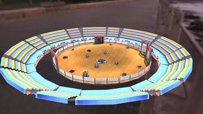 3D model 3D model Pack OF Fighting Arena Realistic and Tonic VR / AR ...