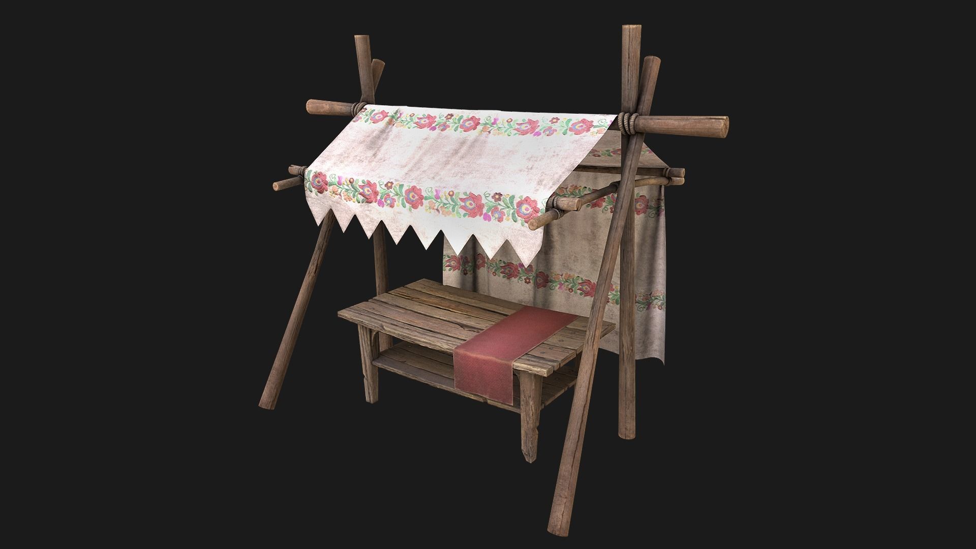 3D model Market Stalls Tent Pack VR / AR / low-poly | CGTrader