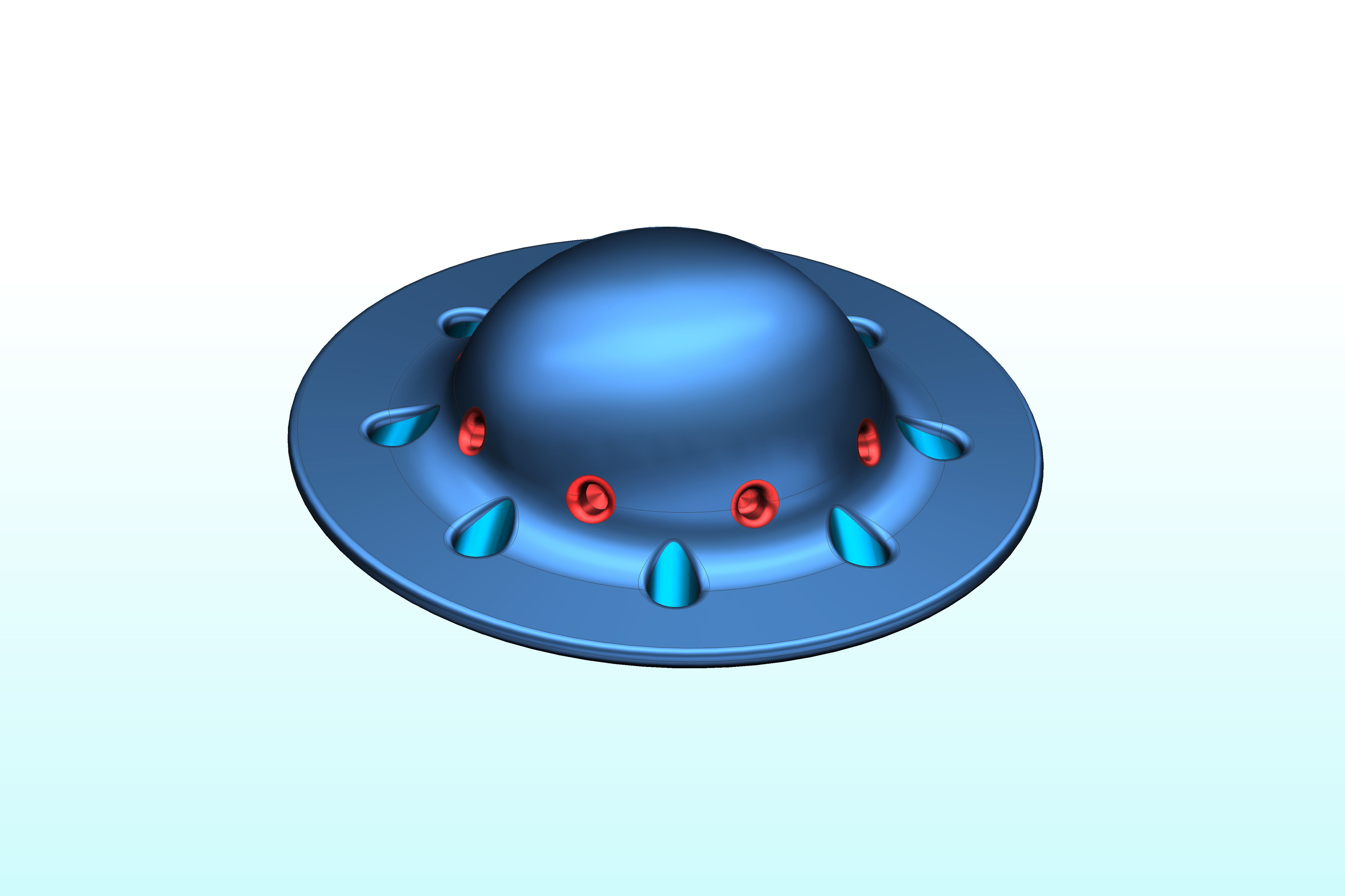 Keychain UFO Keychain svg 3d print file keychain rings 3D model 3D ...