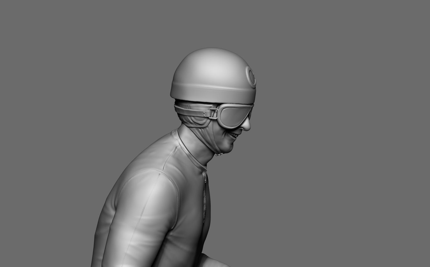 Walter Zeller motorcyclist 3D model 3D printable | CGTrader