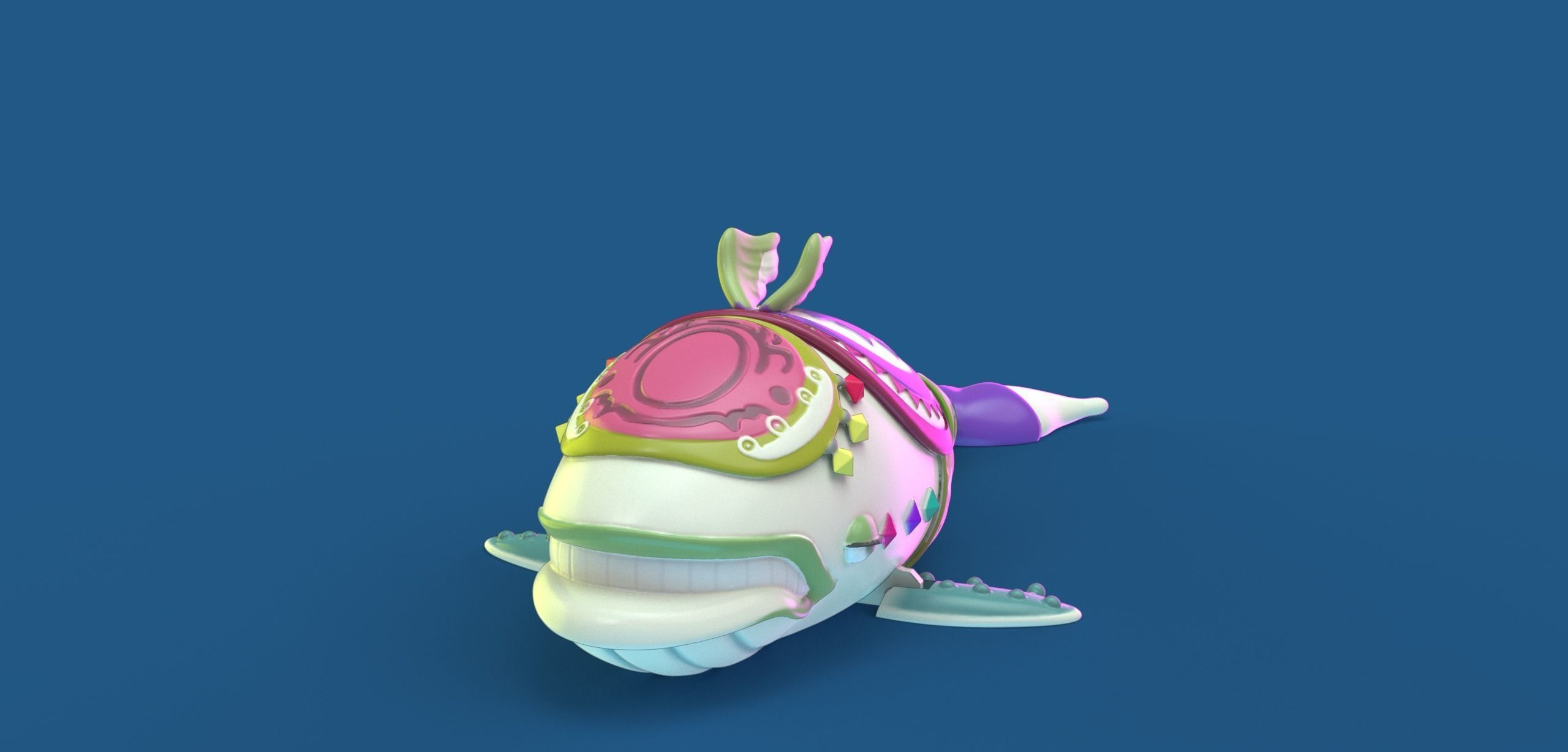 ARTICULATED WING FISH Articulado PEZ DEL VIENTO 3D model 3D printable ...