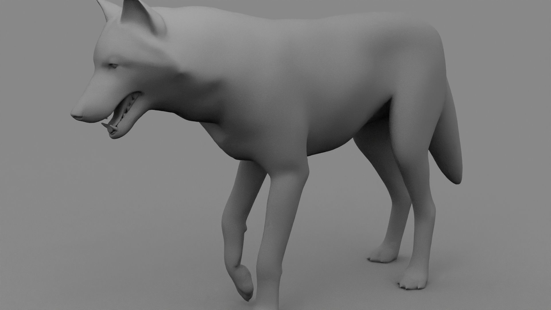 WOLF rigged character 3D model rigged | CGTrader