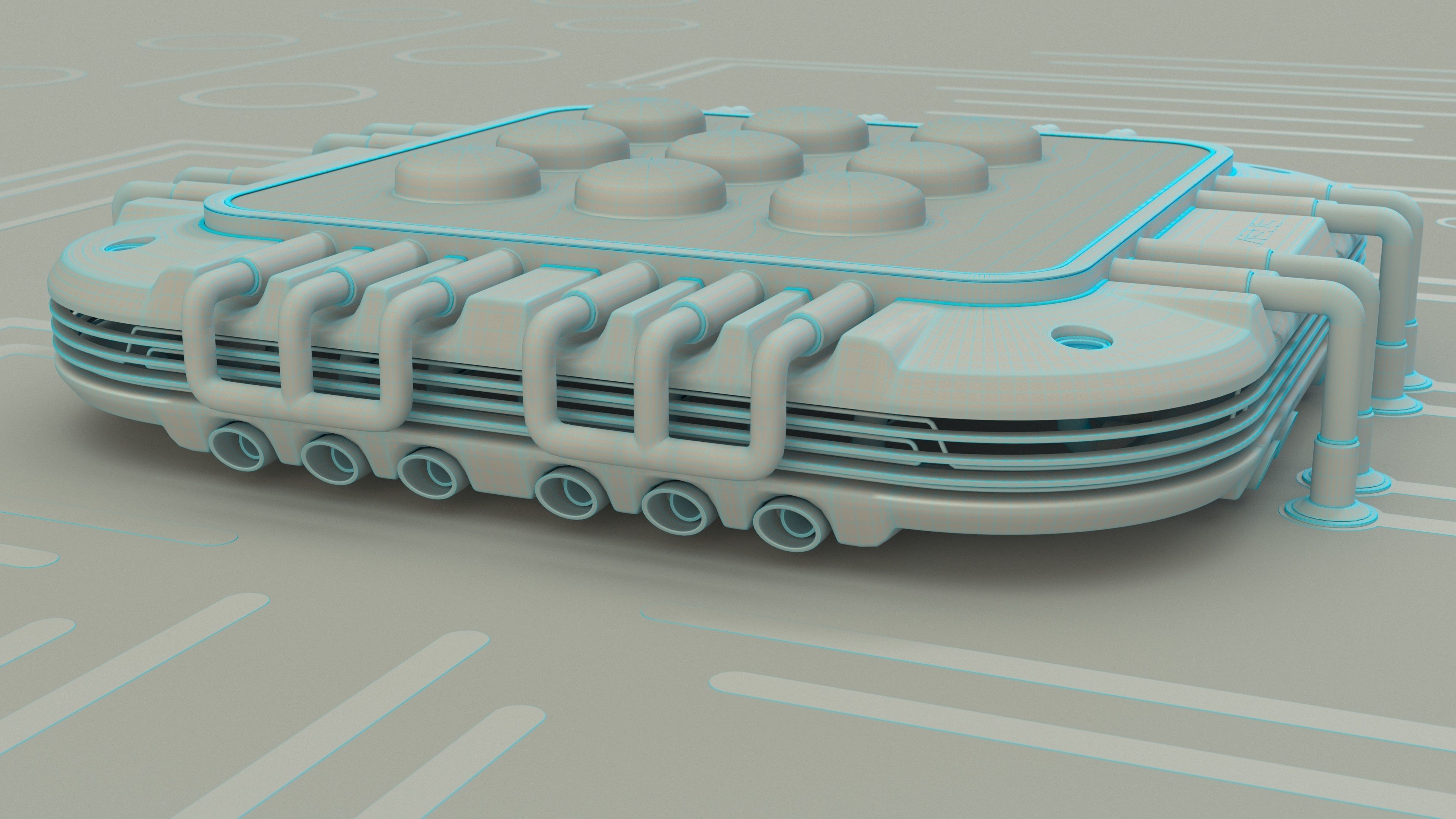 Electrical system 3D model | CGTrader