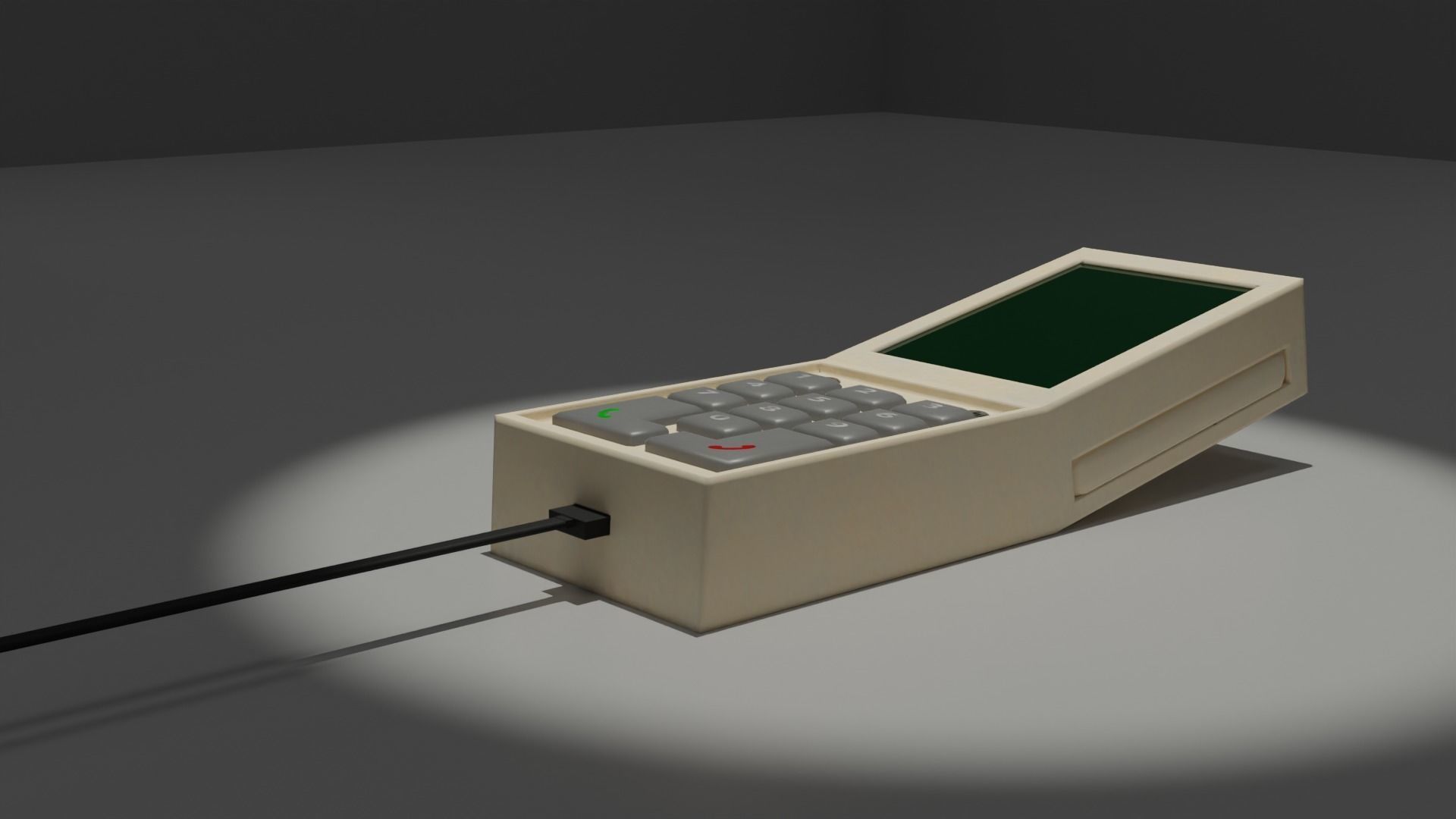 3D model Retro Sci-Fi Phone VR / AR / low-poly | CGTrader
