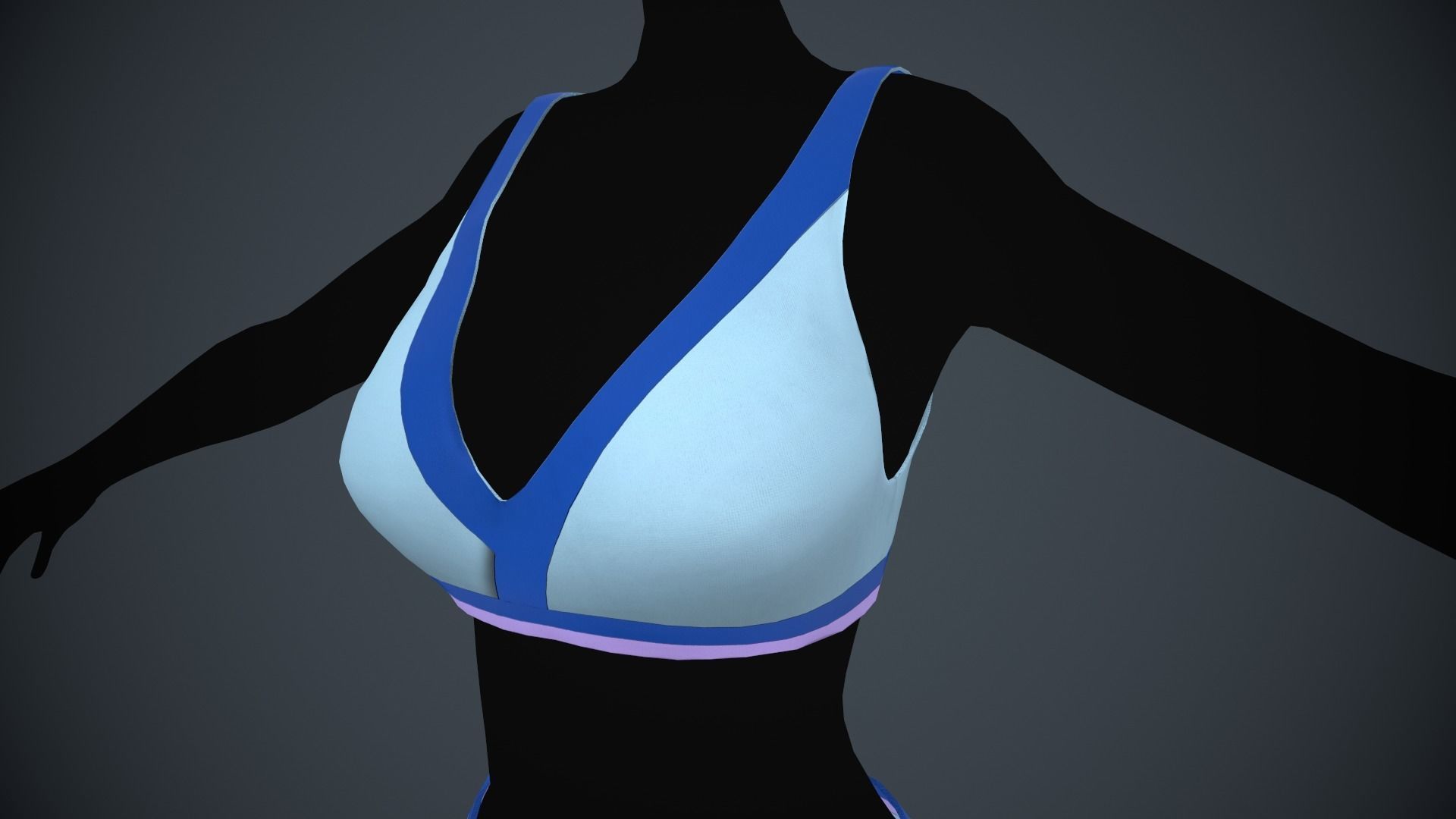 3D model Female Bra and Underwear VR / AR / low-poly | CGTrader