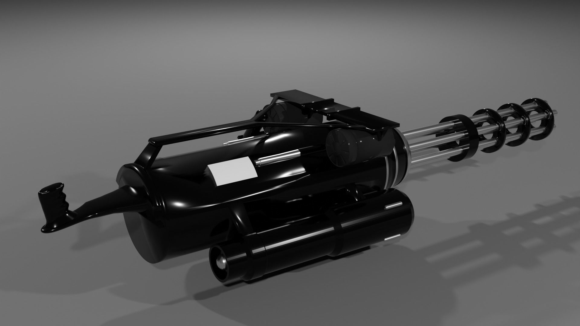 Real mini gun 3D model | CGTrader
