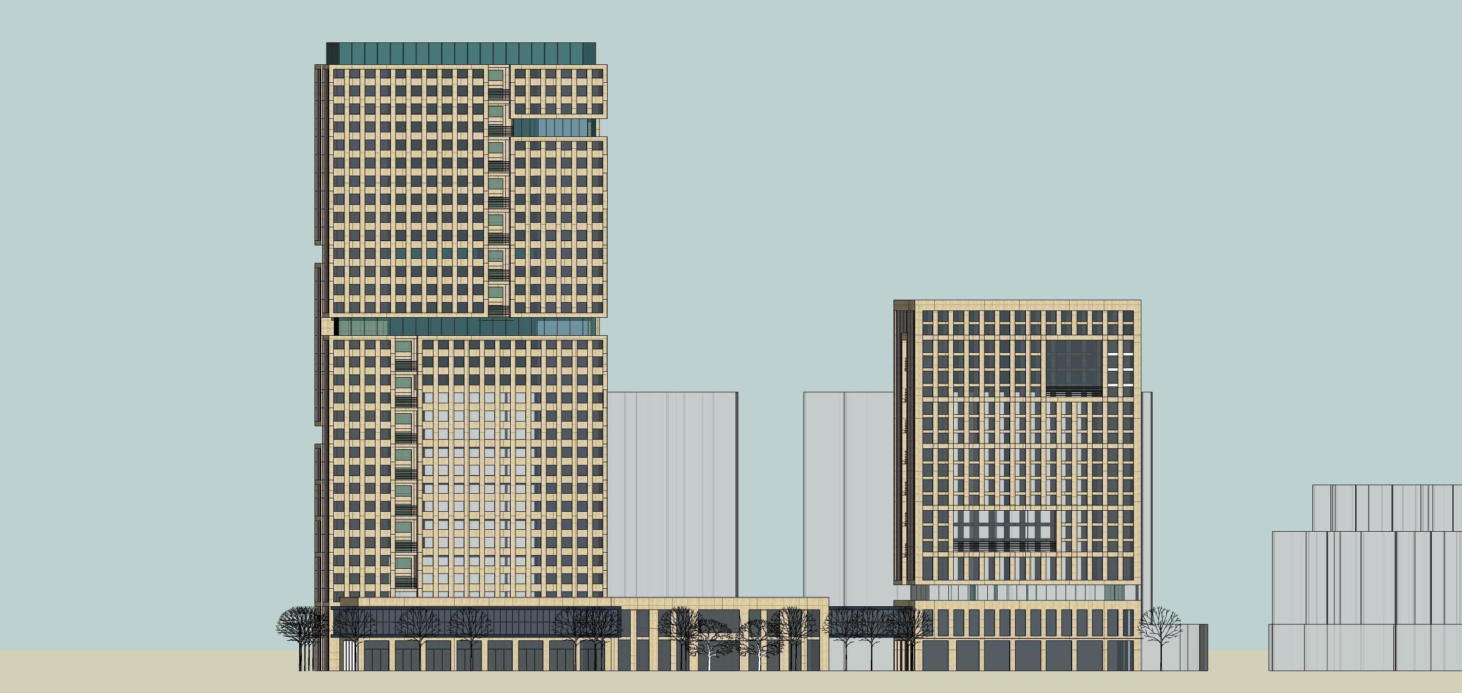 Sketchup Office building P3 3D model | CGTrader
