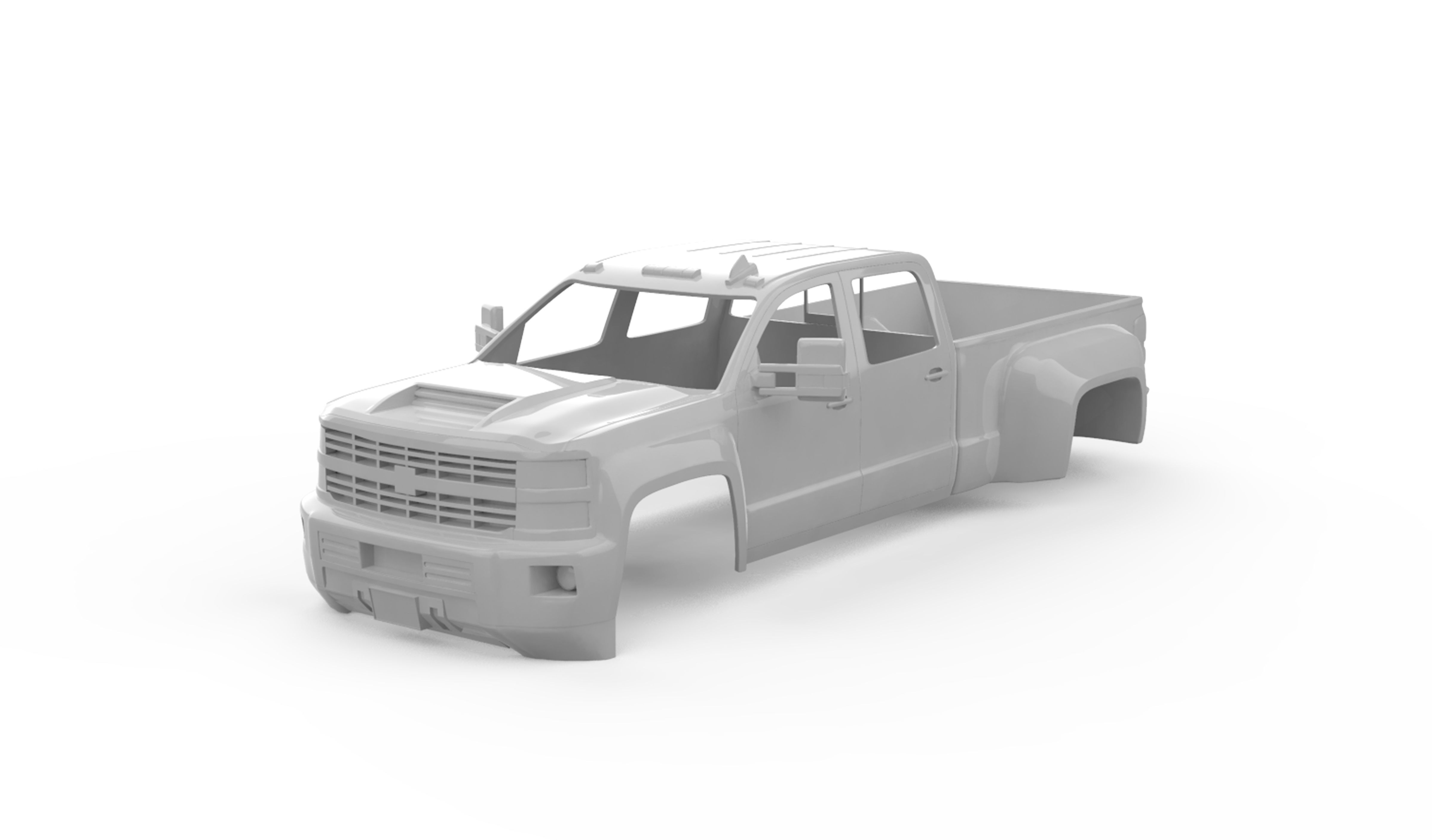 2018 Chevy Silverado 3500 3D model 3D printable | CGTrader