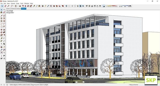 Sketchup Office building 149 3D model | CGTrader