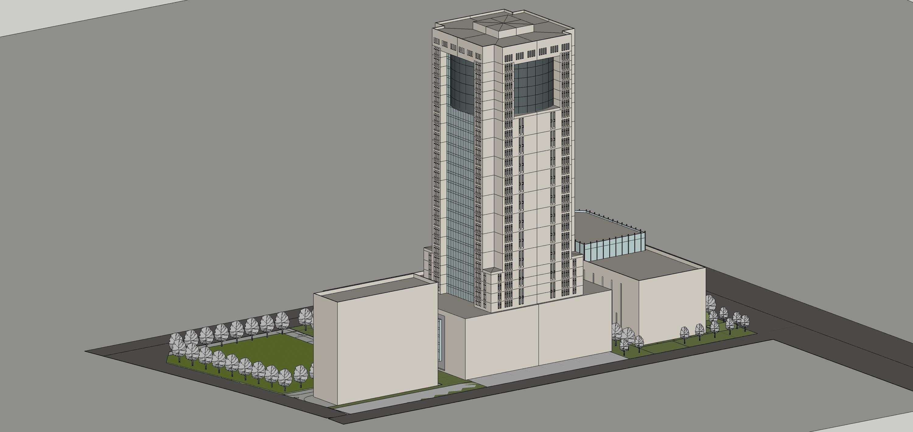 Sketchup Office building 192 3D model | CGTrader