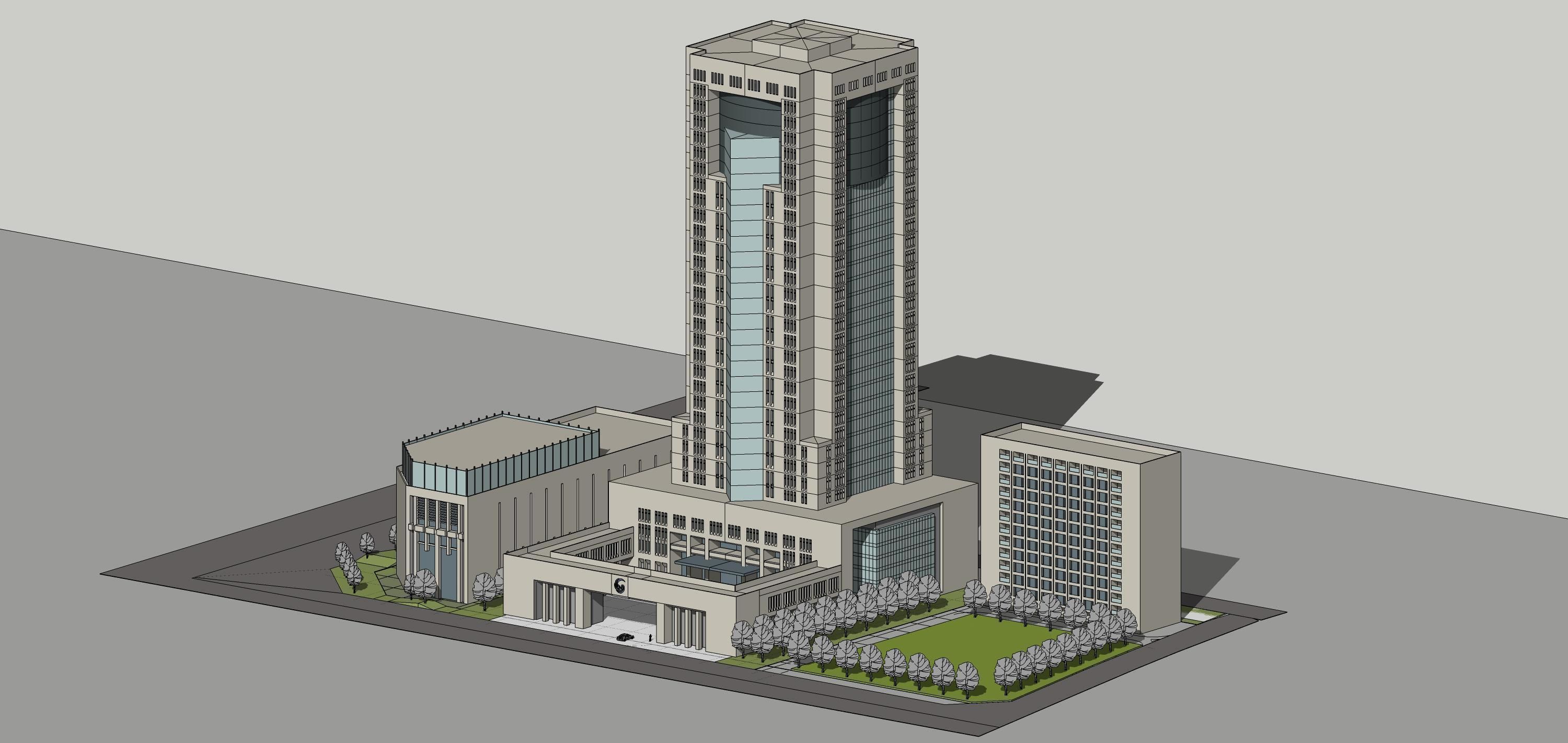 Sketchup Office building 192 3D model | CGTrader