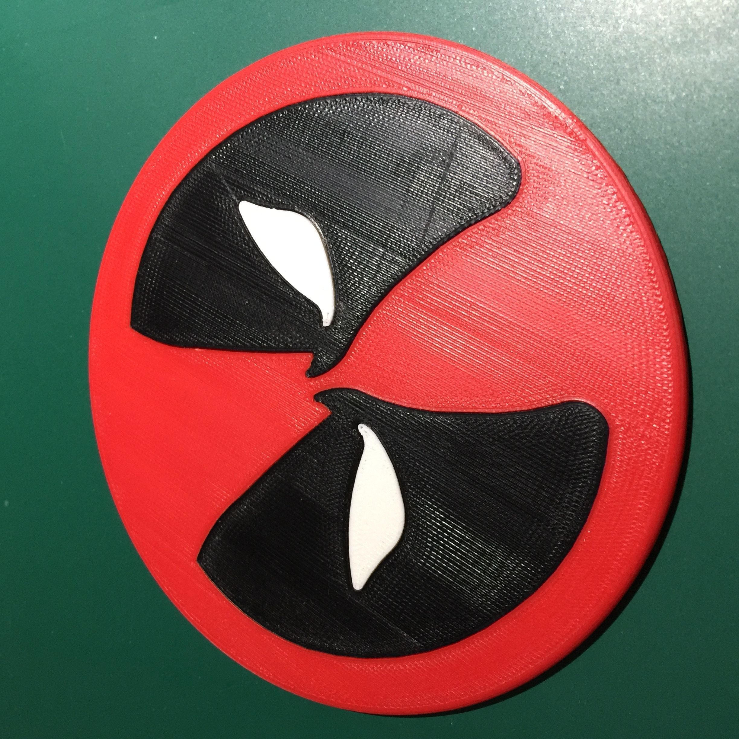 Deadpool Emblem Coaster 3D model 3D printable | CGTrader