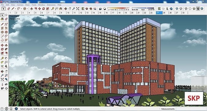 Sketchup Office building G3 3D model | CGTrader