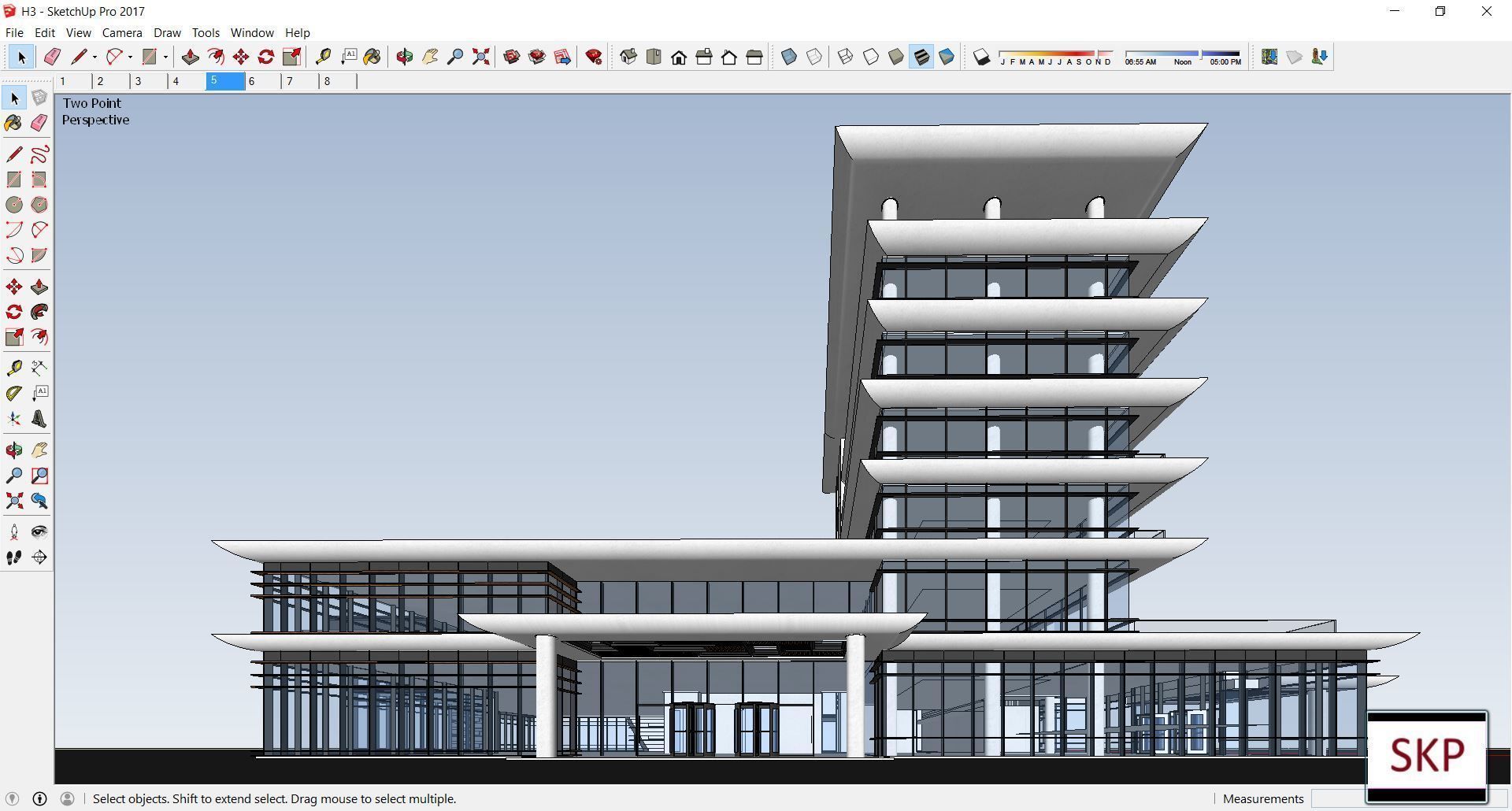 Sketchup Office building H3 3D model | CGTrader
