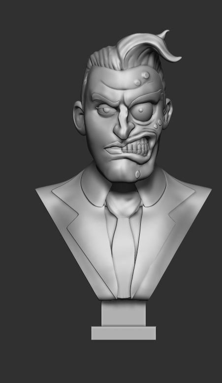 two faces batman animated series 3D model 3D printable | CGTrader
