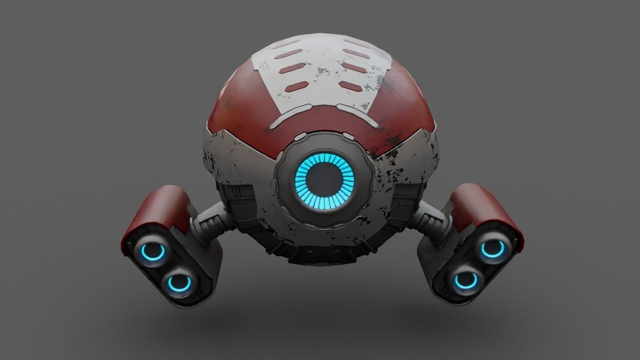 DRONE BOT 3D model | CGTrader