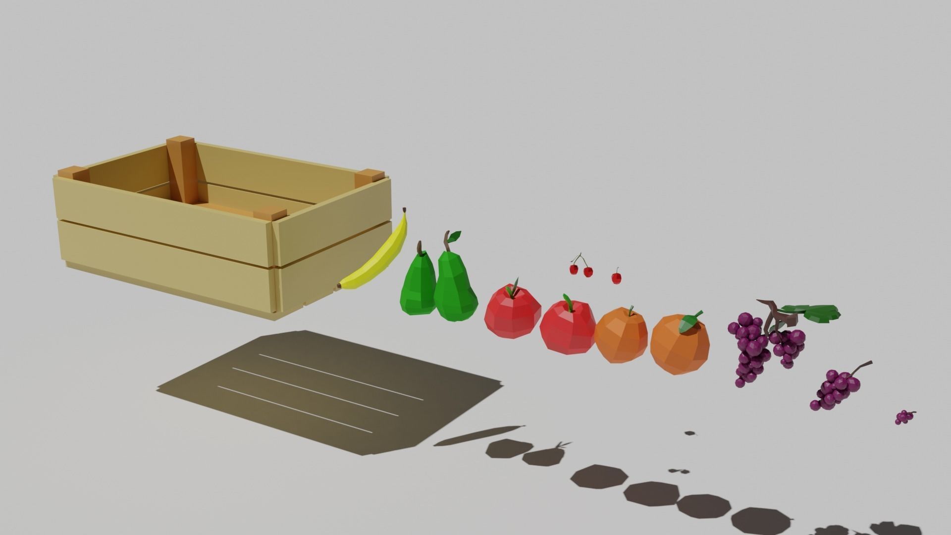 3D model Stylized Low Poly Fruits Pack VR / AR / low-poly | CGTrader