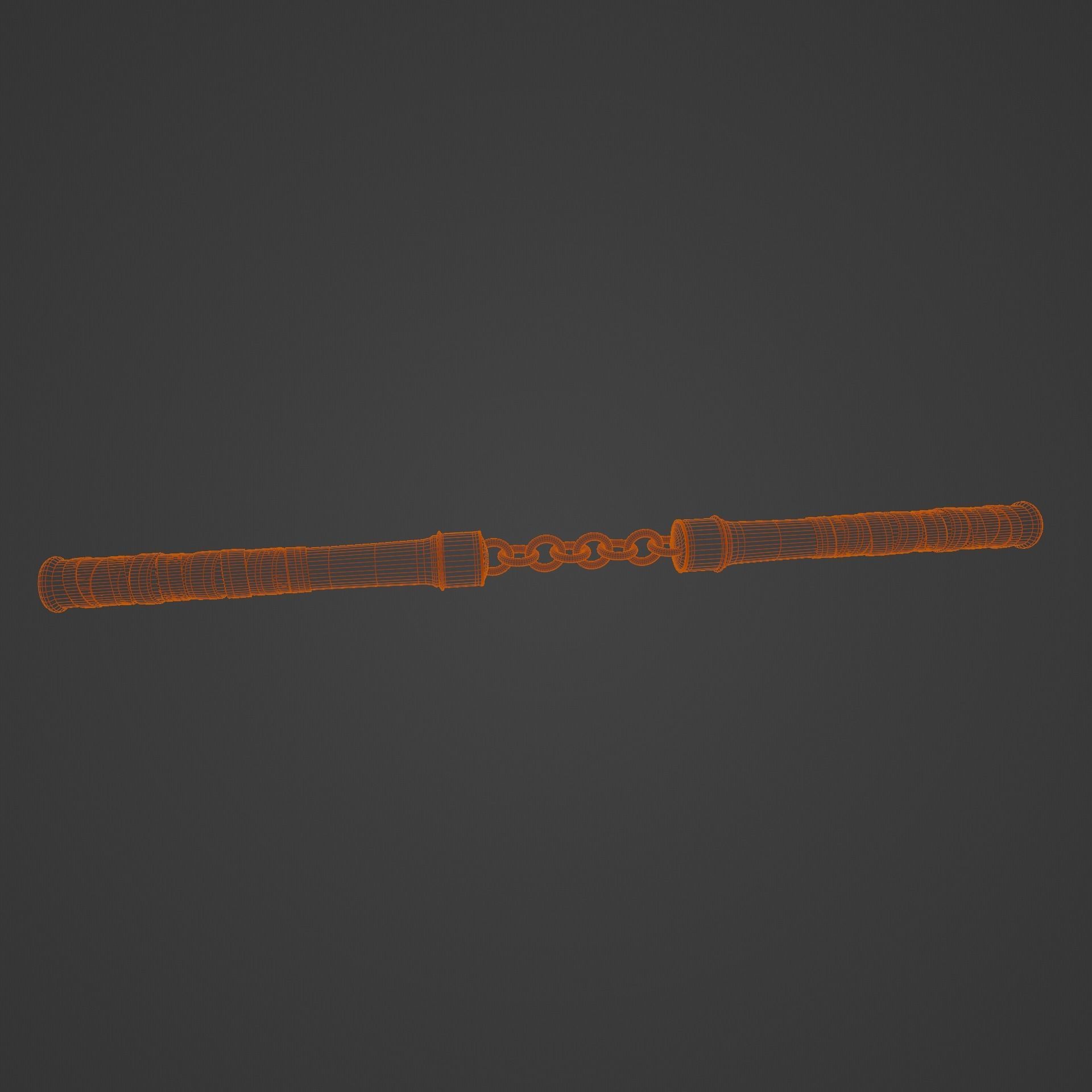 nunchuck sword with chain 3D model | CGTrader