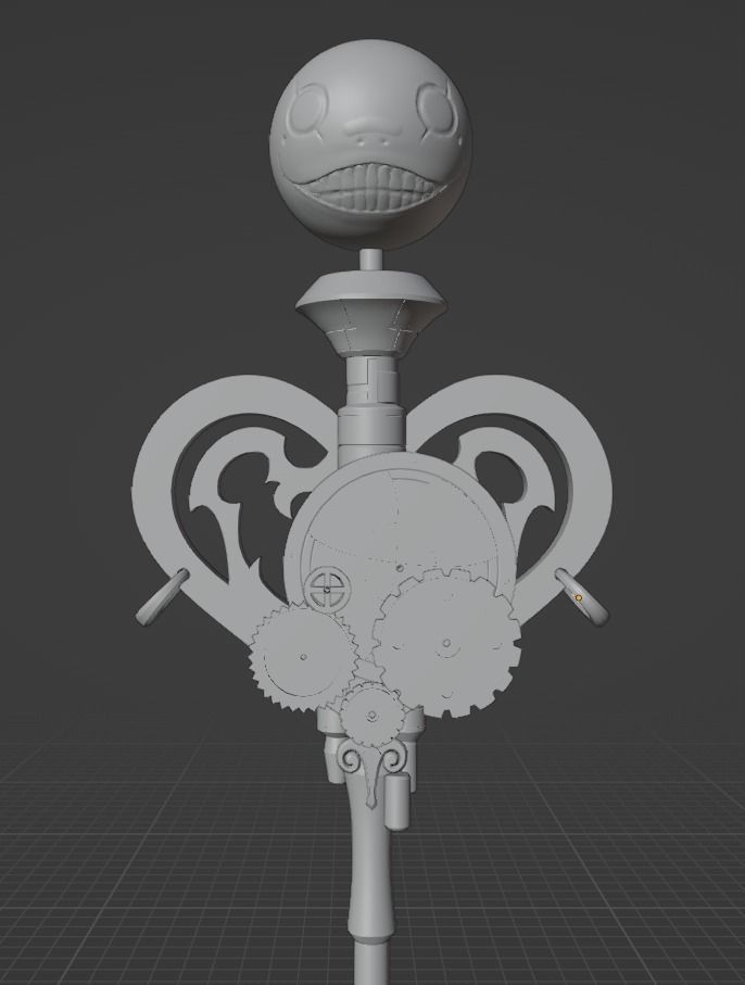 Nier Fanart Staff of 2B Mahou Shojou Magical Girl 3d print model 3D ...