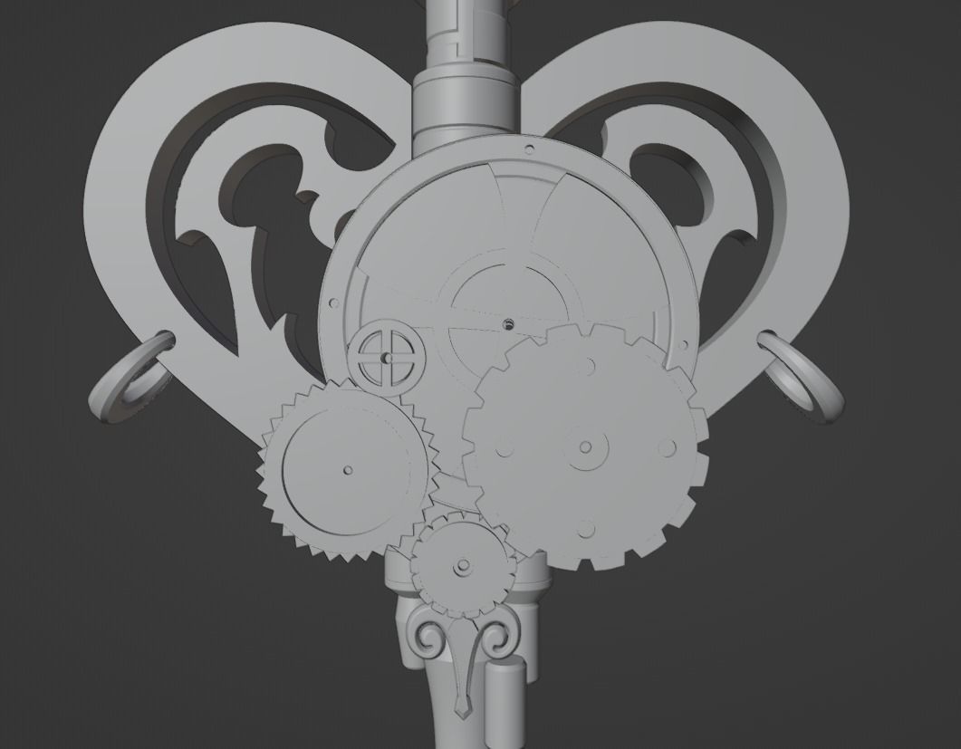 Nier Fanart Staff of 2B Mahou Shojou Magical Girl 3d print model 3D ...