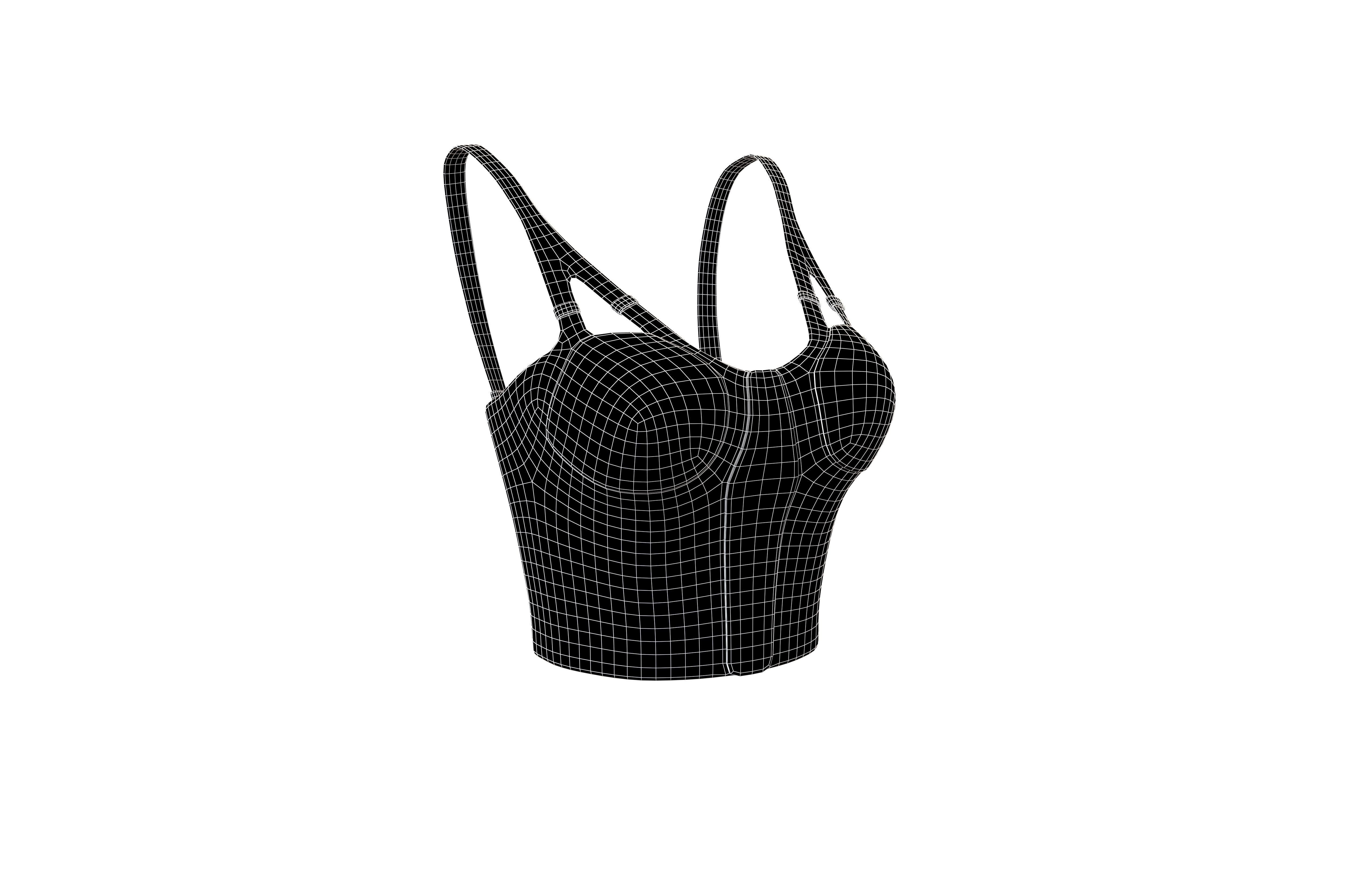 3D model Bra Top v1 006 VR / AR / low-poly | CGTrader
