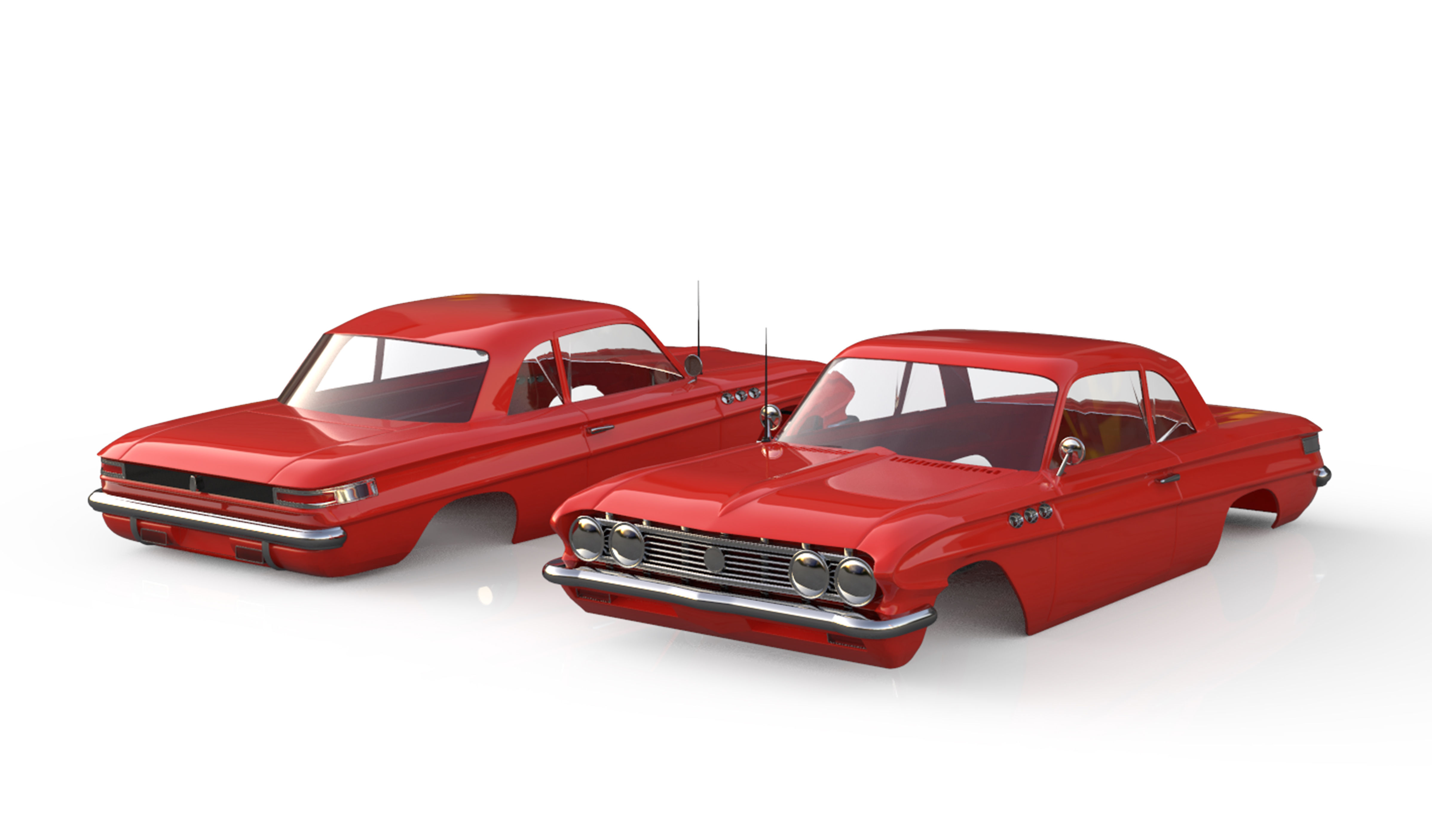 Rc body shell of 22 deffrent cars and trucks 3D model 3D printable ...