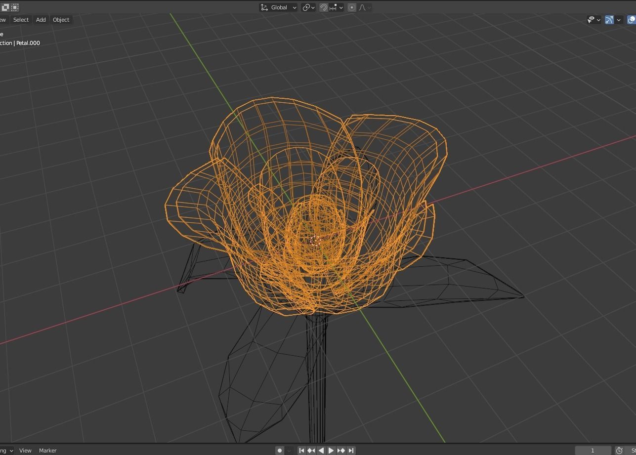 Rose flower low poly free VR / AR / low-poly 3D model | CGTrader