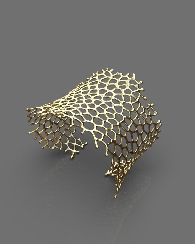 Cuff bracelet 3D model 3D printable | CGTrader