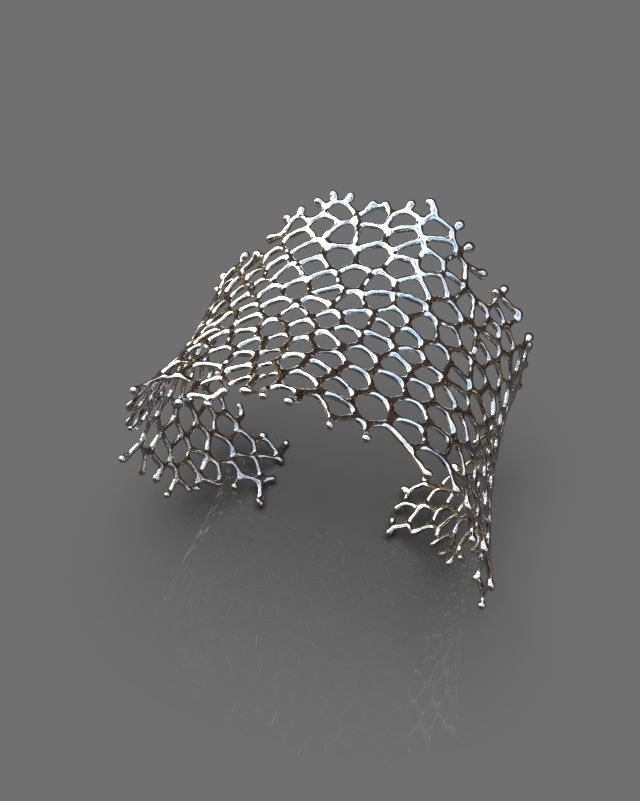 Cuff bracelet 3D model 3D printable | CGTrader