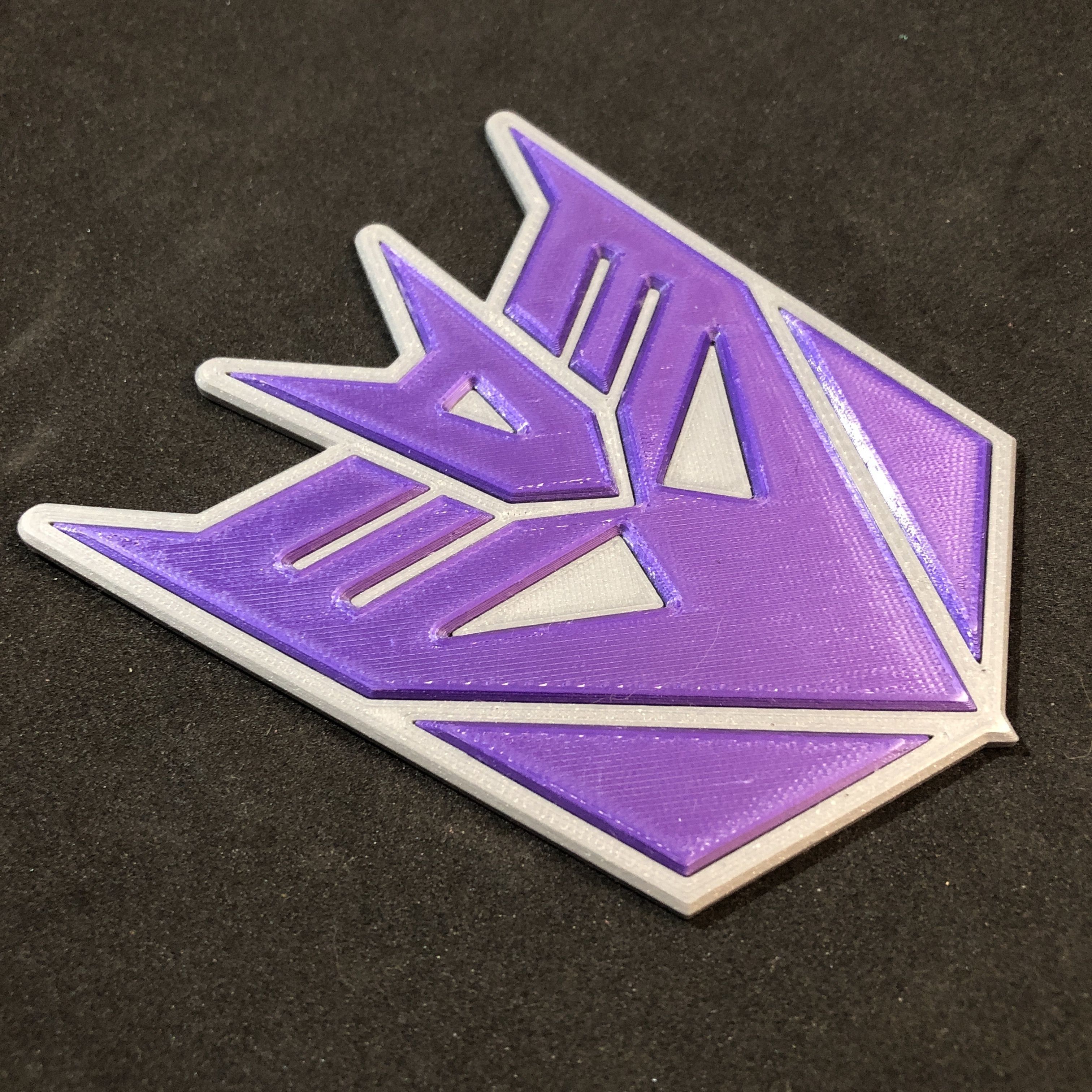 Transformers Decepticon Emblem Coaster 3D model 3D printable | CGTrader