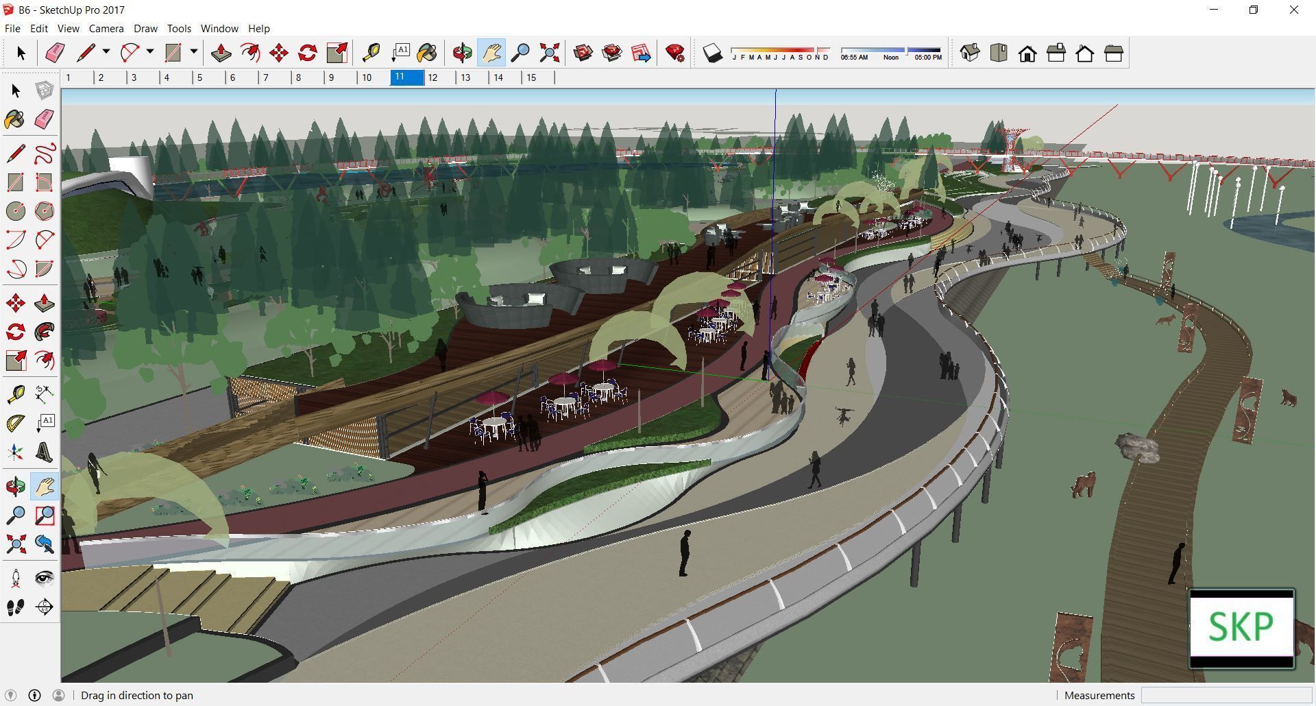 Sketchup Recreational Tourism building B6 3D model | CGTrader