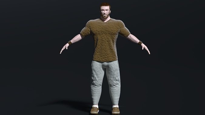 3D model realistic human man VR / AR / low-poly | CGTrader