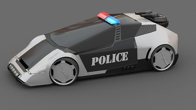 Futuristic Police Car