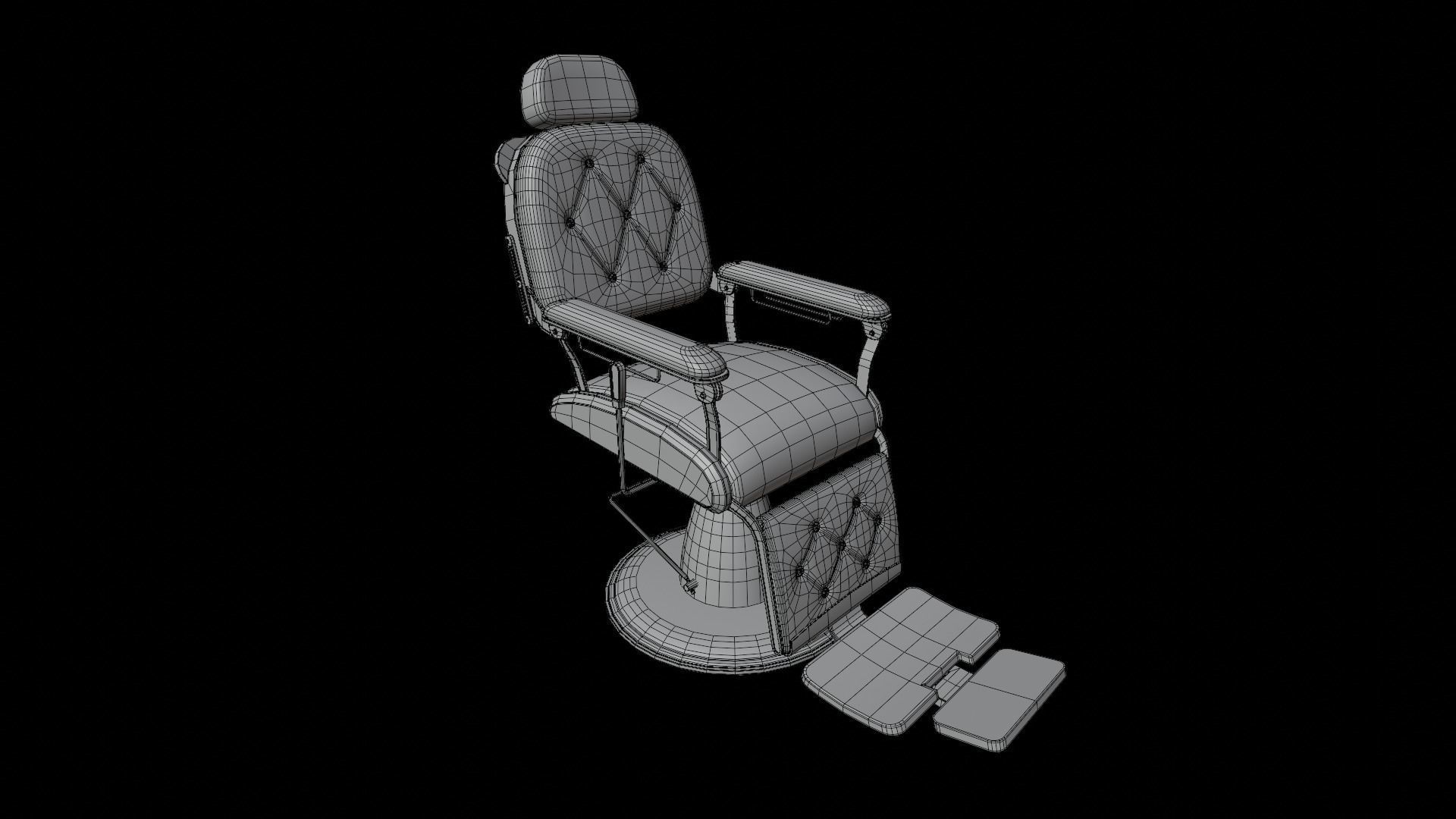 3D model Barber Chair VR / AR / low-poly | CGTrader
