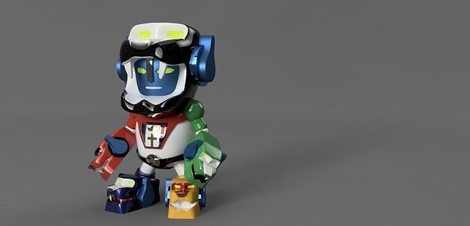 Mini - Voltron mecha figures 3D print model 3D print model free 3D ...