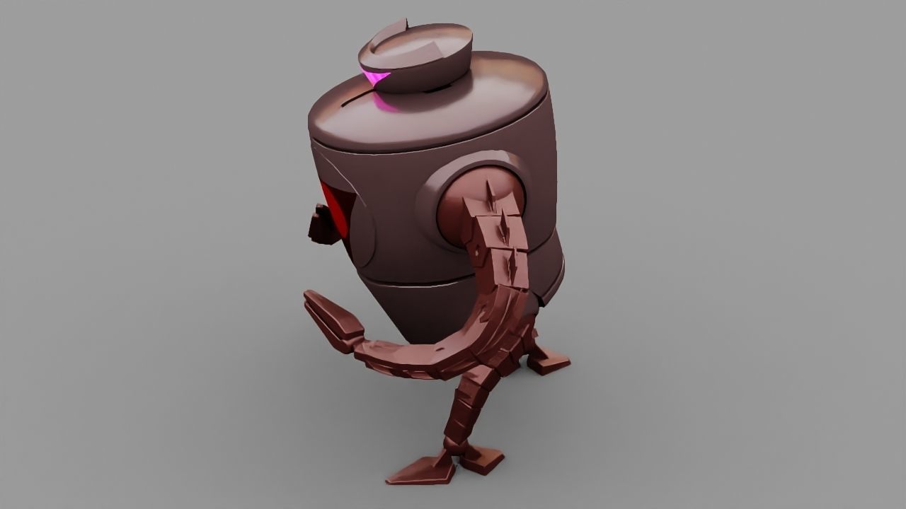 PIXAR VILLAIN ROBOT rigged - animated character 3D model animated ...