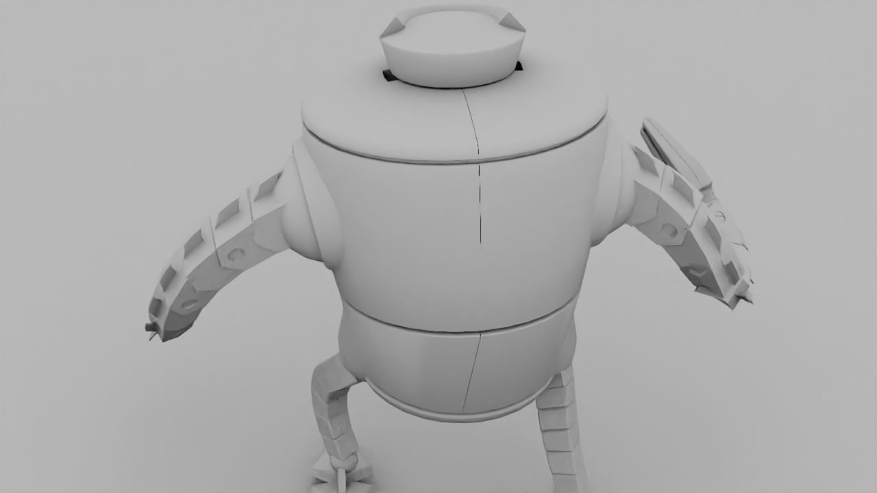 PIXAR VILLAIN ROBOT rigged - animated character 3D model animated ...