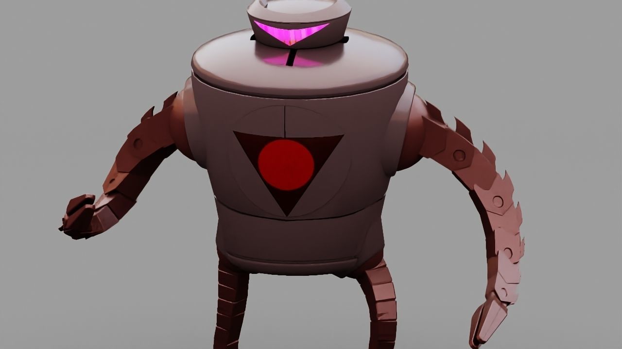 PIXAR VILLAIN ROBOT rigged - animated character 3D model animated ...