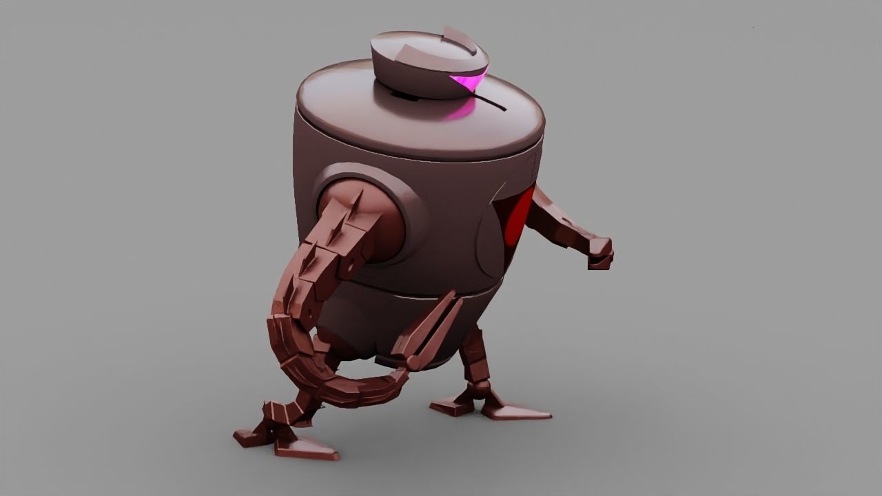 PIXAR VILLAIN ROBOT rigged - animated character 3D model animated ...