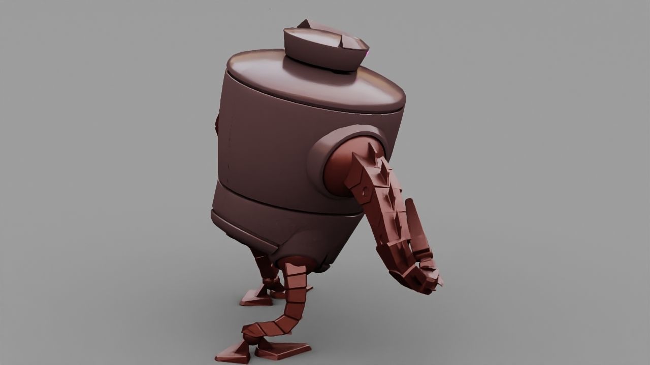 PIXAR VILLAIN ROBOT rigged - animated character 3D model animated ...