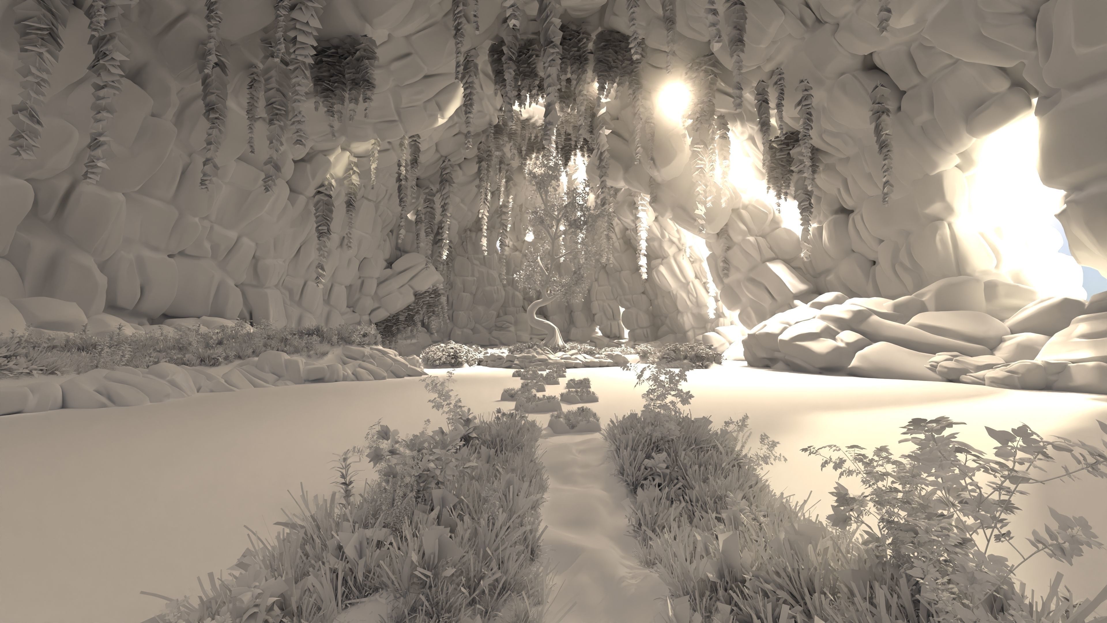 Sacred Tree Scene 3D model | CGTrader