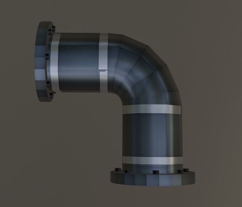 Pipe corner 3D model | CGTrader