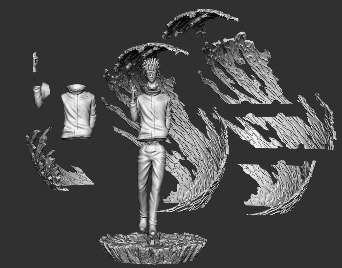 Satoru Gojo - Jujutsu Kaisen for 3d print model 3D model 3D printable ...